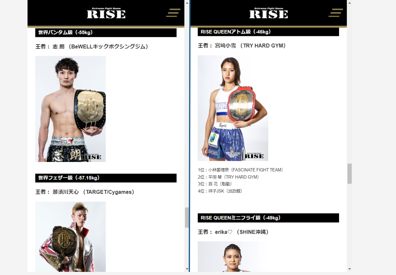 立ち技打撃格闘技RISE（ライズ）とは？K-1やRIZINと何が違う？試合ルールと階級一覧 | Fight Flix